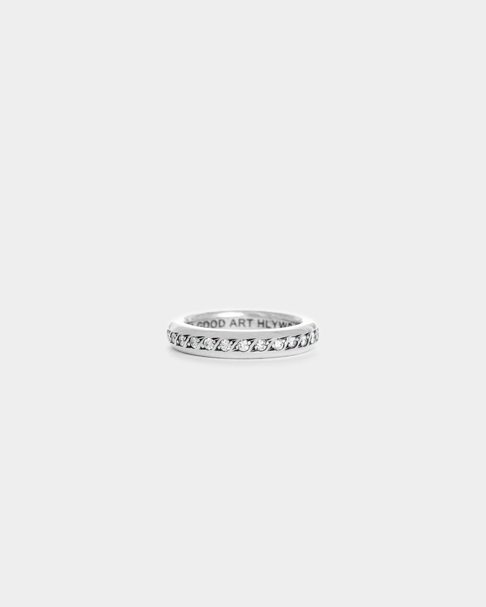 Spacer Ring | White Diamond Pavé – GOOD ART HLYWD